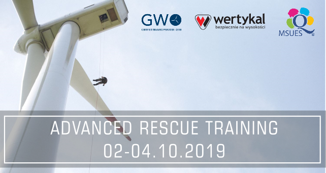 GWO Advanced Rescue Training w październiku • Wertykal